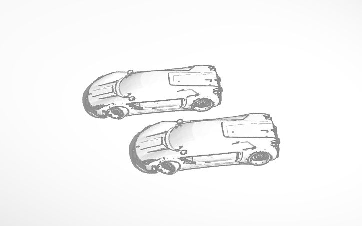 3D design Rimac Concept 1 - Tinkercad