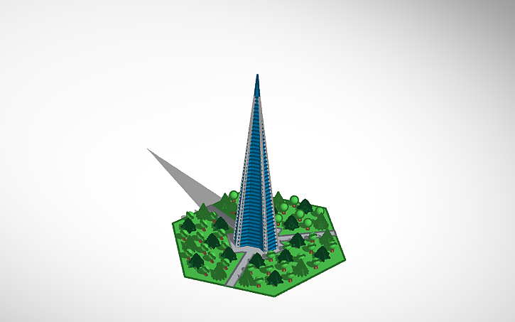 3D design Tri tower - Tinkercad