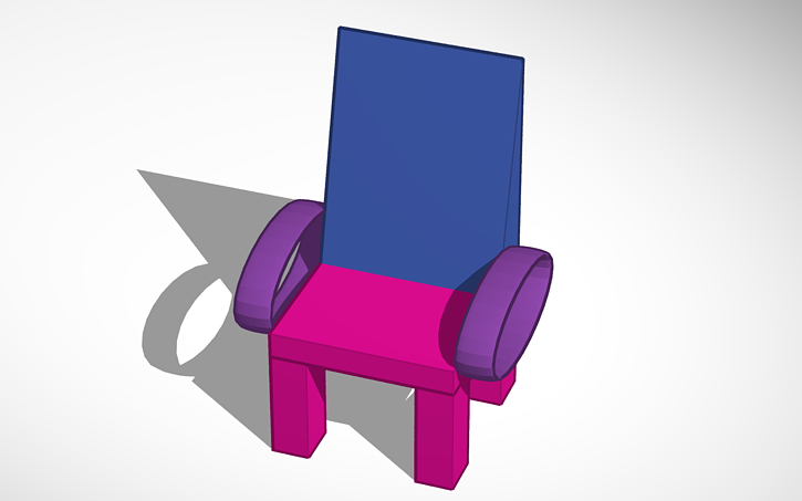 3D design Throne - Tinkercad