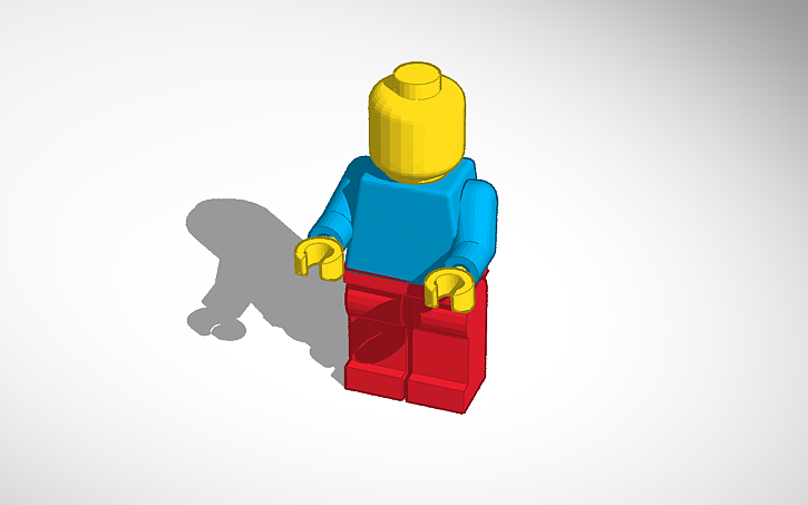 3D design lego minifigure - Tinkercad