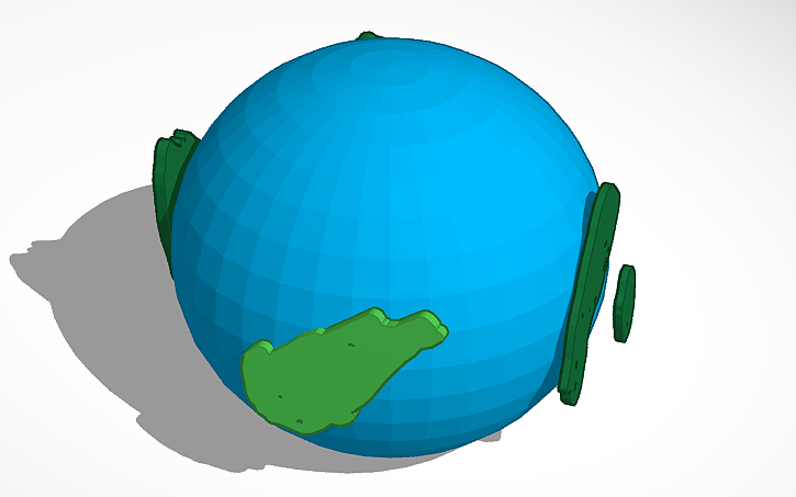 3D design Earth - Tinkercad
