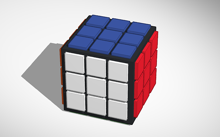 3D design Rubik's Cube - Tinkercad