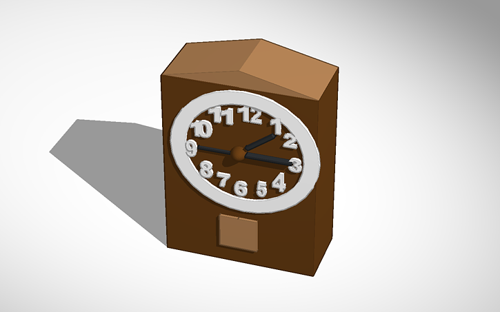 3D design Clock - Tinkercad