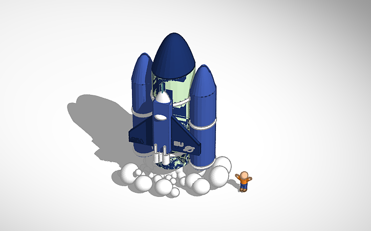 3D design Rocket - Tinkercad