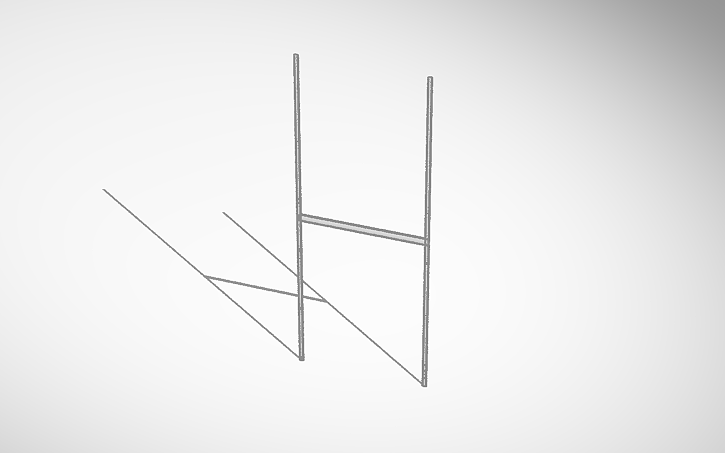 3D design palos de rugby - Tinkercad