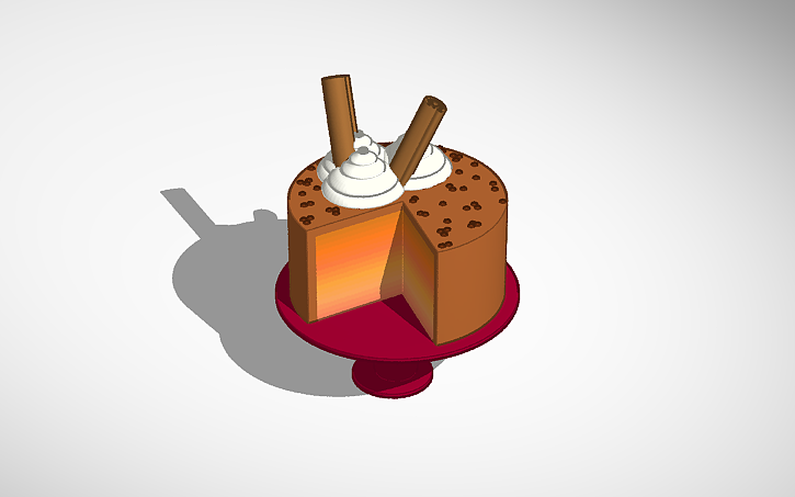 3D design Thanksgiving Cake - Tinkercad