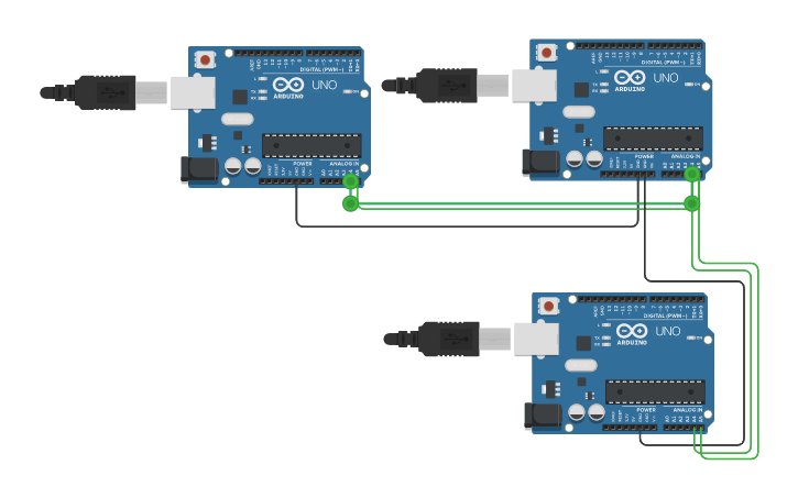 Circuit design I2C Communication Demonstration - Tinkercad