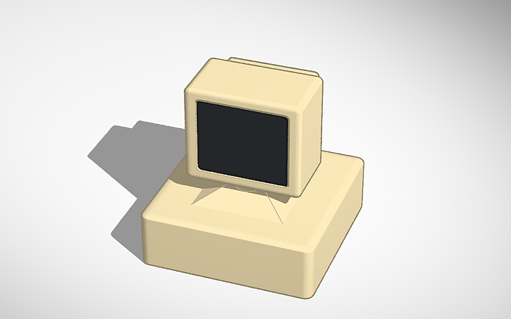 3D design Old fashioned computer - Tinkercad