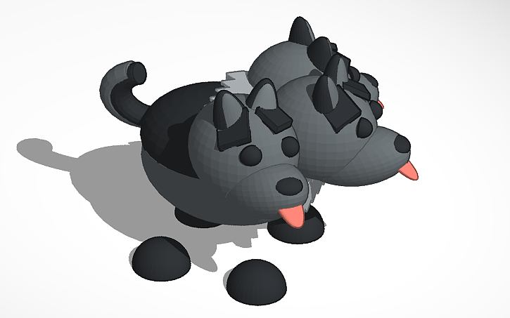 3D design Adopt me cerberus - Tinkercad