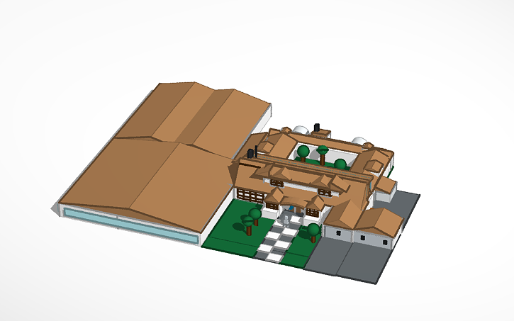 3D design The Mega Mansion - Tinkercad