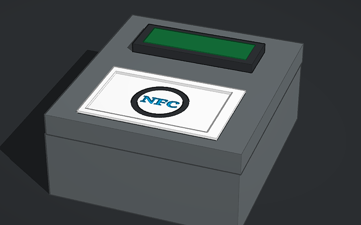3D design NFC Card Reader - Tinkercad