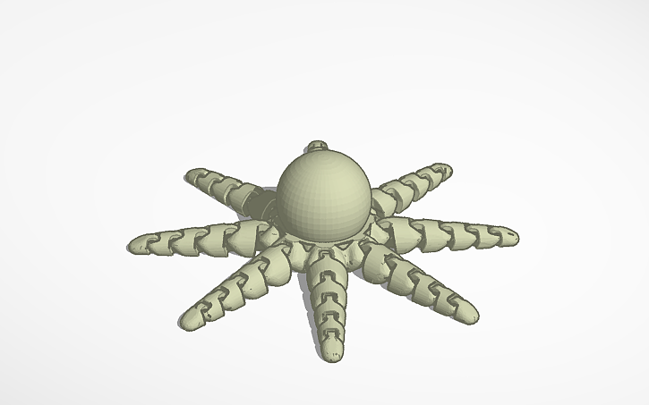 3D design Articulating Octopus - Tinkercad