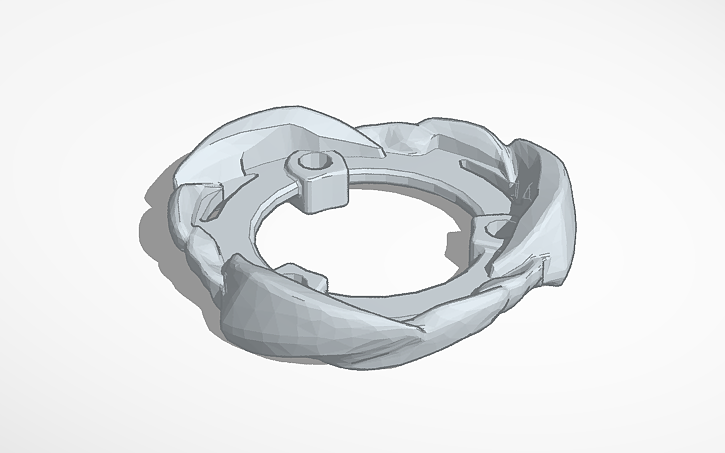 3D design Beyblade X PegasusBlast (metal) - Tinkercad
