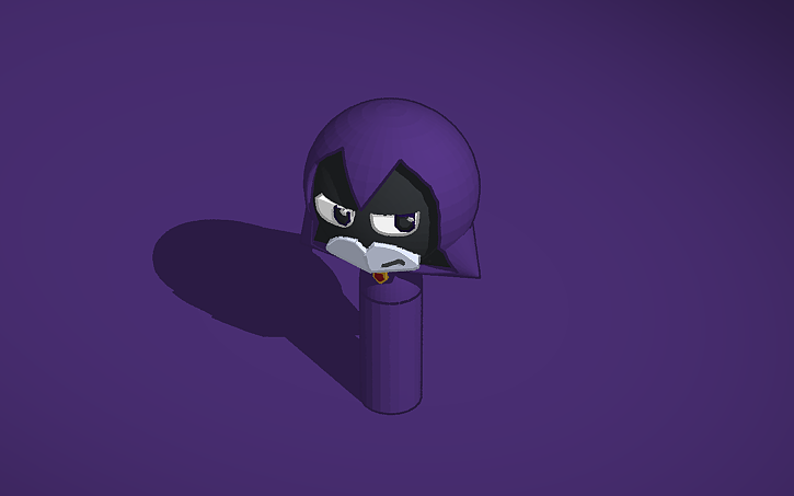 3D design Raven herself - Tinkercad