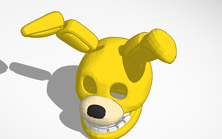 3D design Spring Bonnie MASK (Movie style) - Tinkercad