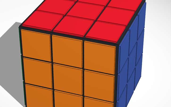 3D design Rubix Cube - Tinkercad