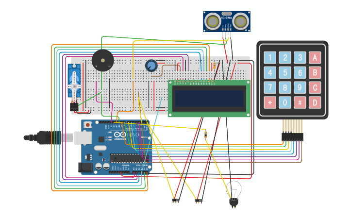 Circuit design Safe Box - Tinkercad
