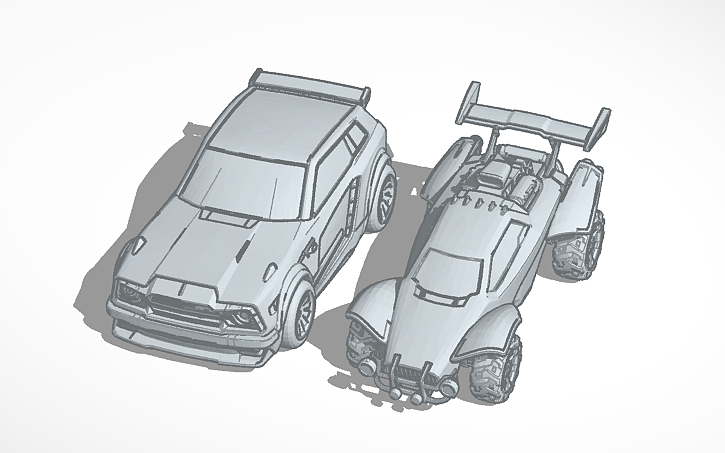 3D design Rocket League Cars - Tinkercad