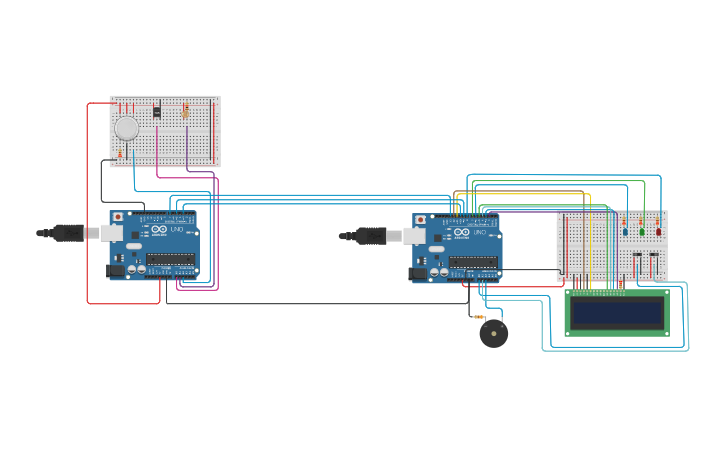 Circuit design Weather Monitoring Station - Tinkercad