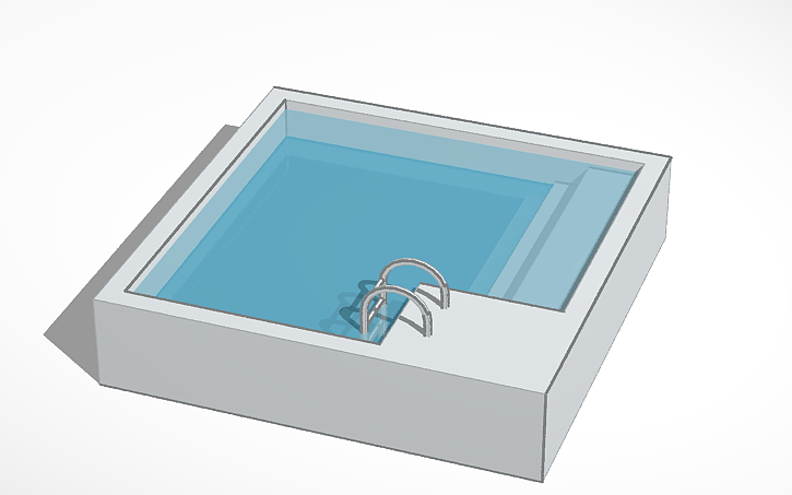 3D design Swimming Pool - Tinkercad