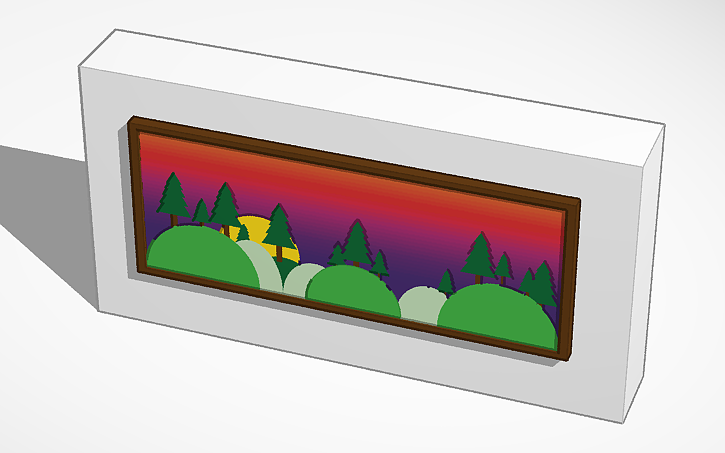 3D design cool painting - Tinkercad