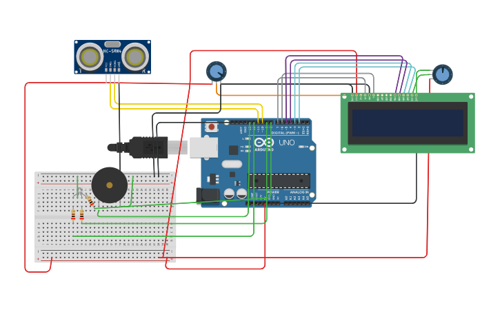 Circuit design distance finder - Tinkercad