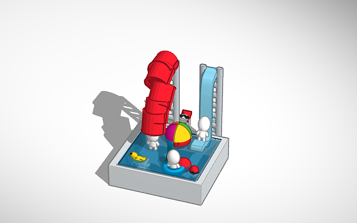 3D design water park - Tinkercad