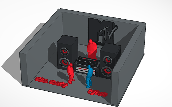 3D design my future rap studio - Tinkercad
