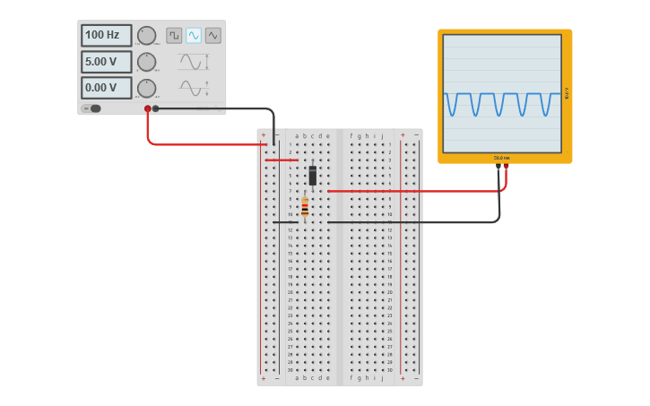 Circuit design Laboratorio 1 Elka Ejercicio 4 - Tinkercad