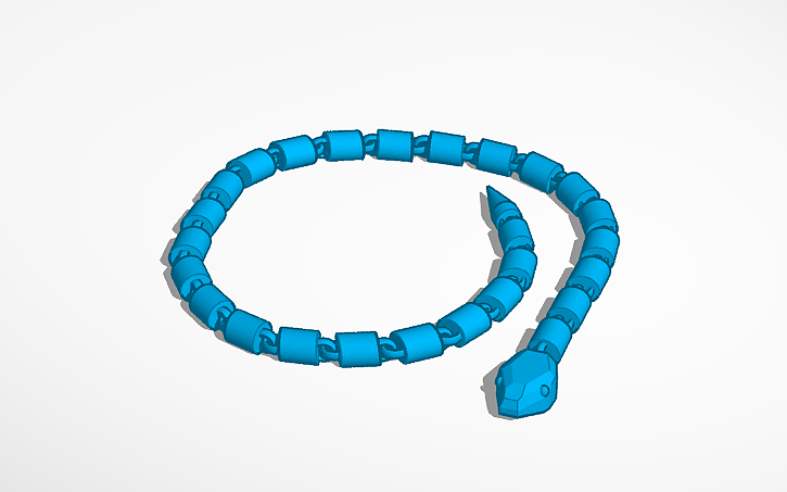 3D design Fidget snake chains - Tinkercad