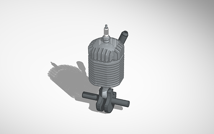 3D design Two stroke engine V2 SIM LAB - Tinkercad