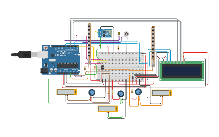 Circuit Design Health Monitoring System Tinkercad