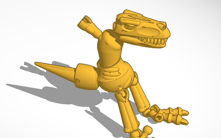 3D design autistic dino - Tinkercad
