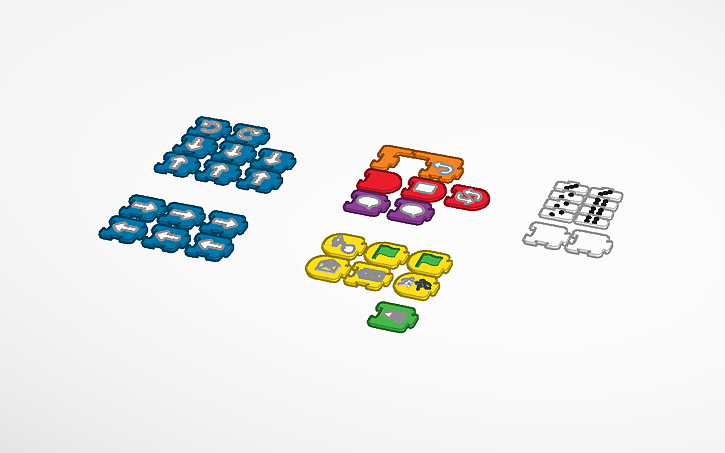 3D design 240421 Blocks All 21x21 cm - Tinkercad