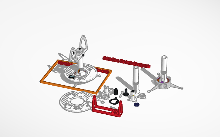 3D design Desktop Satellite Tracker - Tinkercad