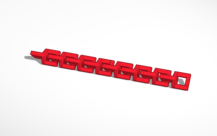 3D design chain - Tinkercad