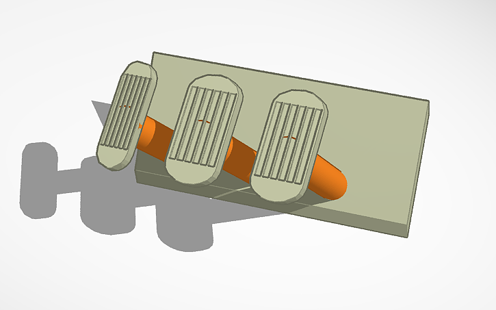 3D design pedals car - Tinkercad
