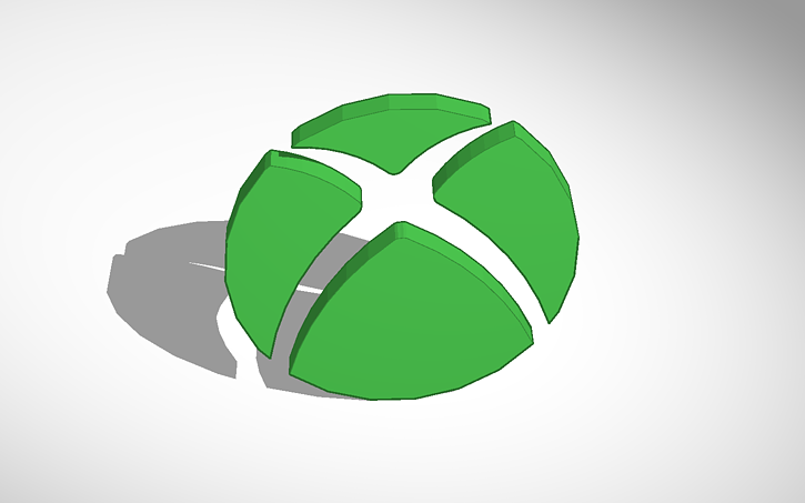 3D design Xbox logo - Tinkercad