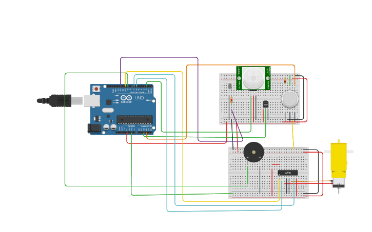 Circuit design Embedded system project - Tinkercad