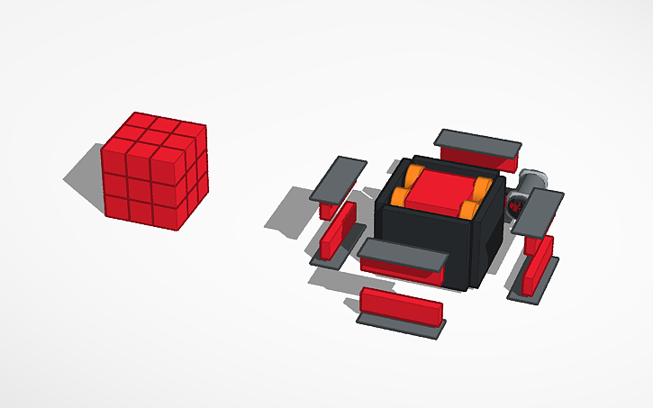 3D design Destroyer battle bot - Tinkercad