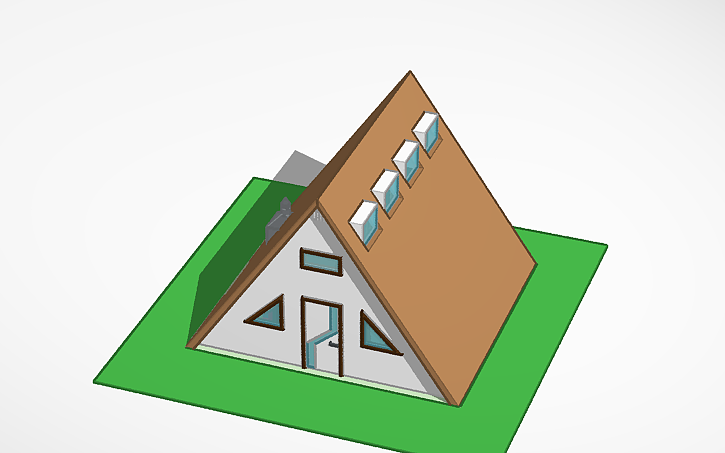 3D design Triangular/A-Frame House - Tinkercad