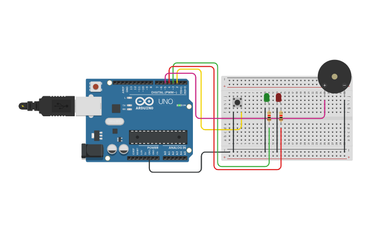 Circuit design JHON MARK GENELA -TIME WITH ALARM - Tinkercad