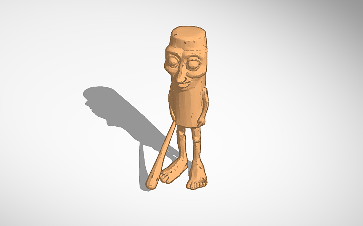 3D design tung tung tung sahur - Tinkercad