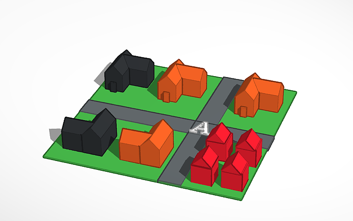 3D design Match the neighbourhood - Tinkercad