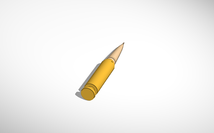 3D design Sniper Rifle bullet - Tinkercad