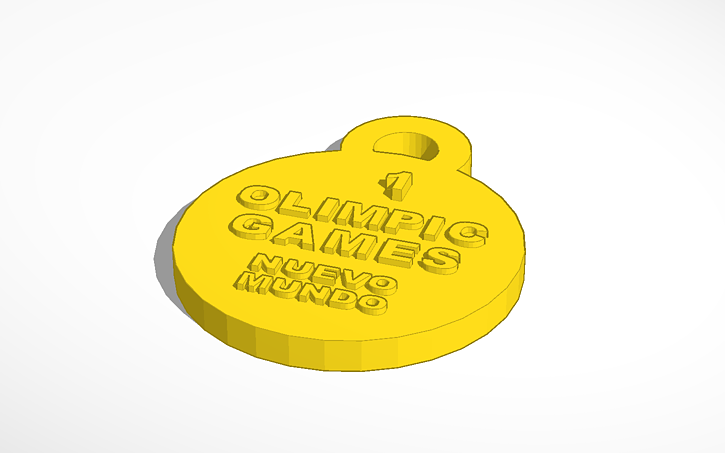 3D design Medalla - Tinkercad