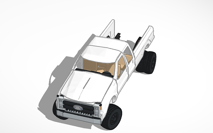 3D design Ford F350 Dually - Tinkercad