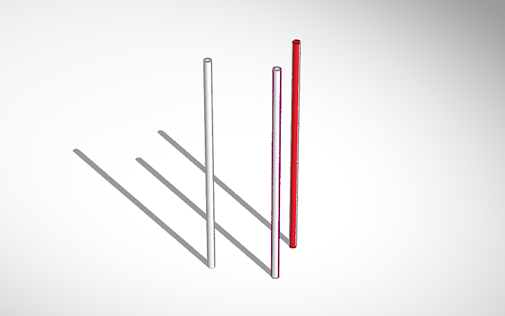 3D design Make a straw in Minutes with Gradients - Tinkercad