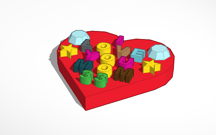 3D design mothers day - Tinkercad