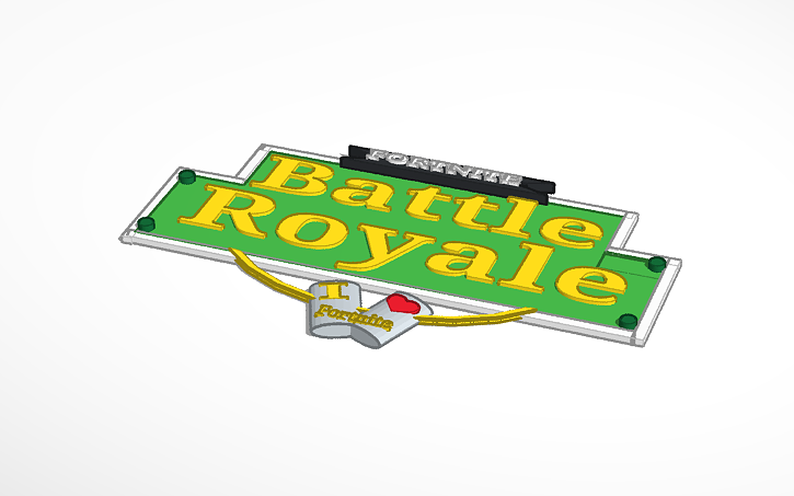 3D design fortnite - Tinkercad